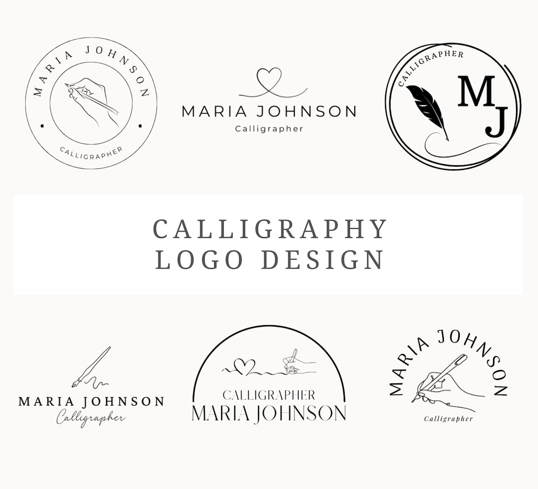 Création de logo de calligraphie Logos de calligraphe personnalisables ...