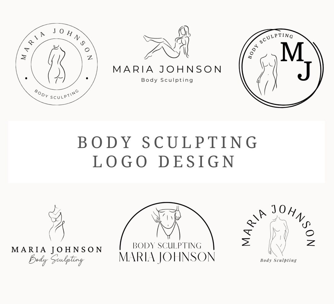 Body Sculpting Logo Design Canva 6 Customizable Body Contouring Logos ...