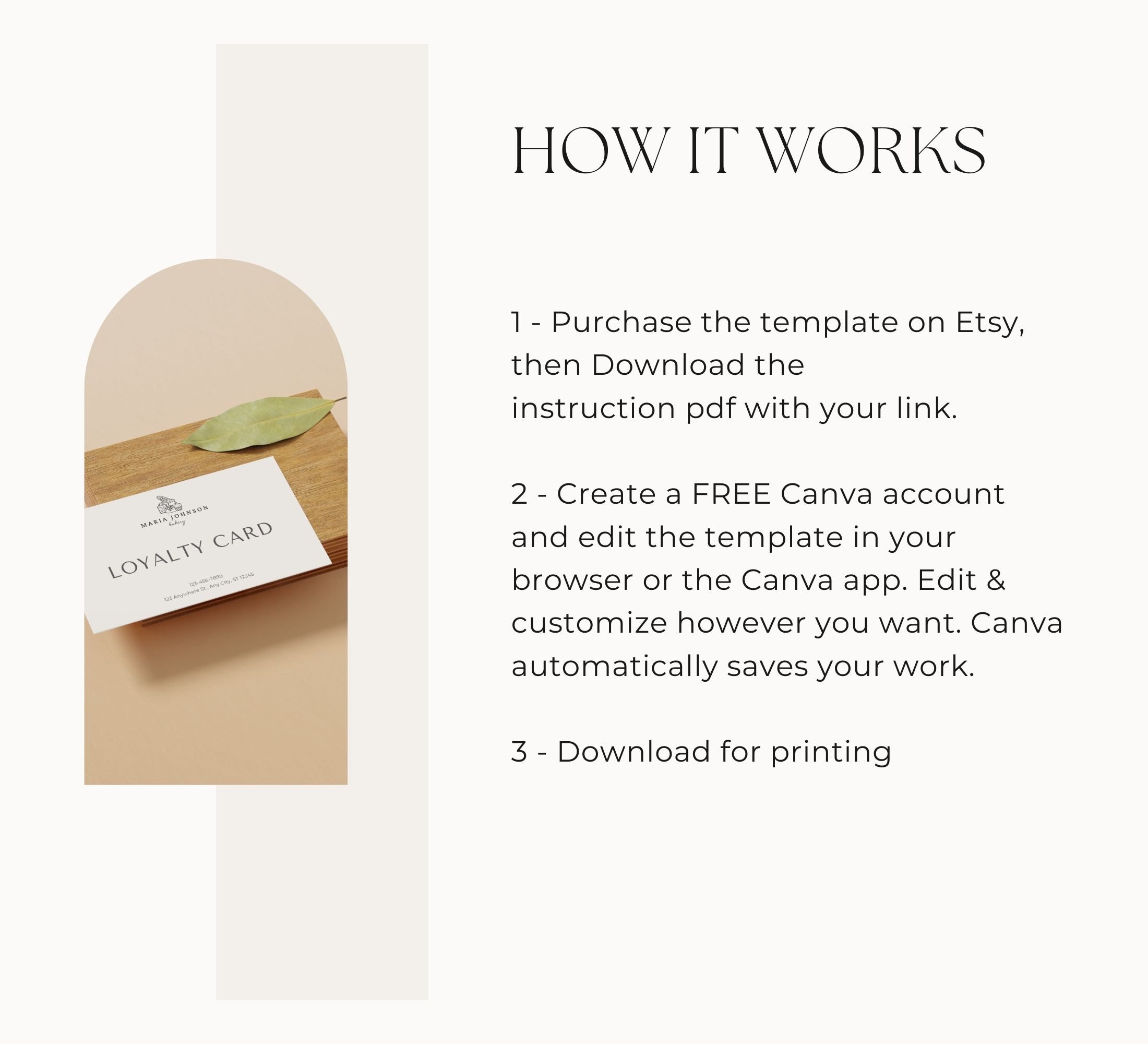 Bakery Loyalty Card Template Canva Customer Loyalty Card Baker Rewards ...