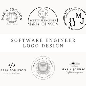 Software Engineer Logo Design Canva 6 Customizable Web Design Logos IT ...