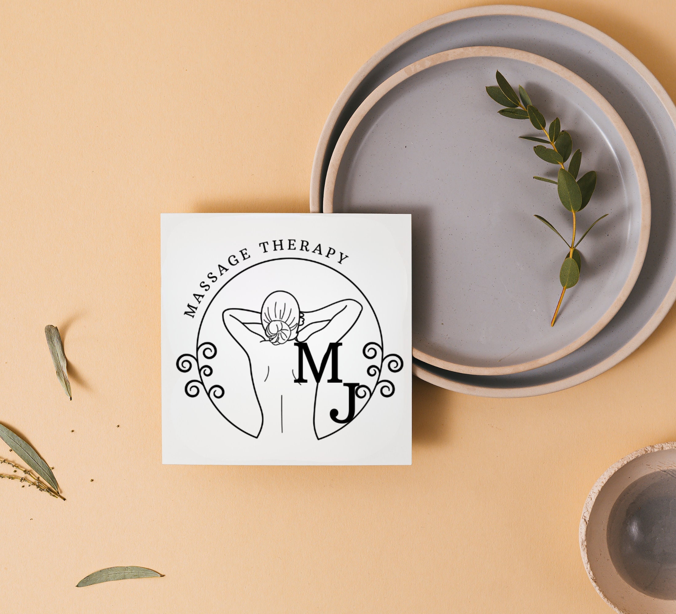 Massage Logo Design Canva 6 Customizable Massage Therapy Logos Masseur ...