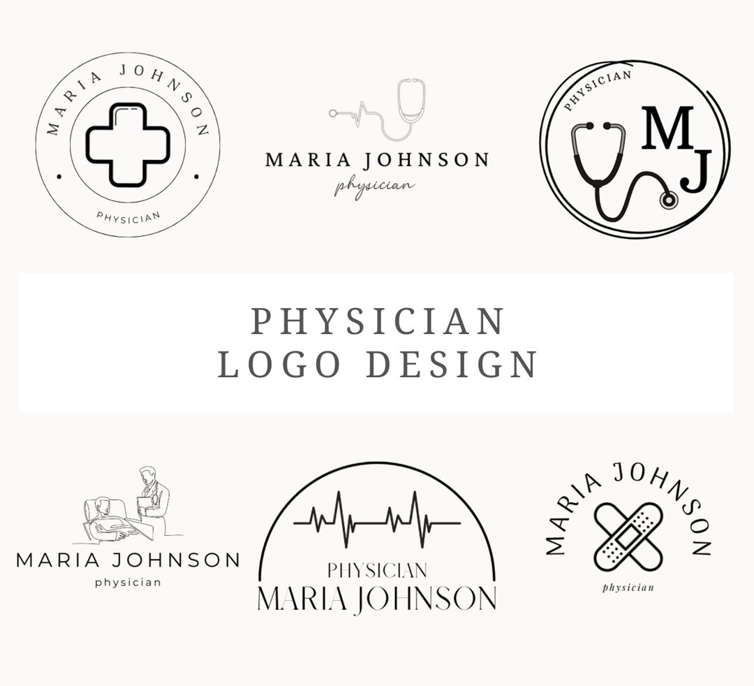 Physician Logo Design Canva 6 Customizable Doctor Logos Medic Logo ...