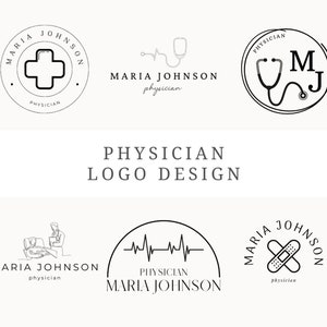 Physician Logo Design Canva 6 Customizable Doctor Logos Medic Logo ...