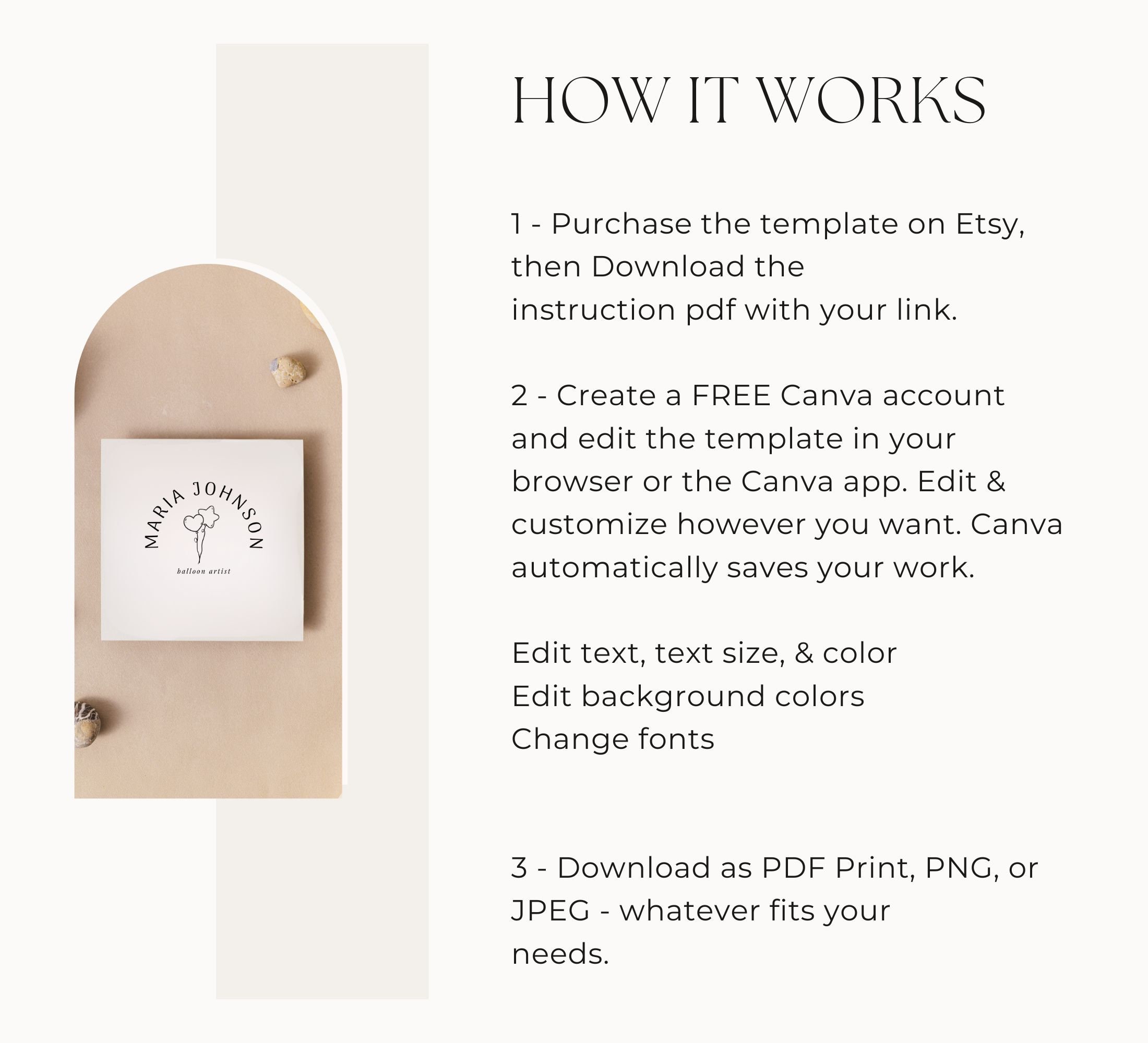 Balloon Artist Logo Design Canva 6 Customizable Balloon Decoration ...