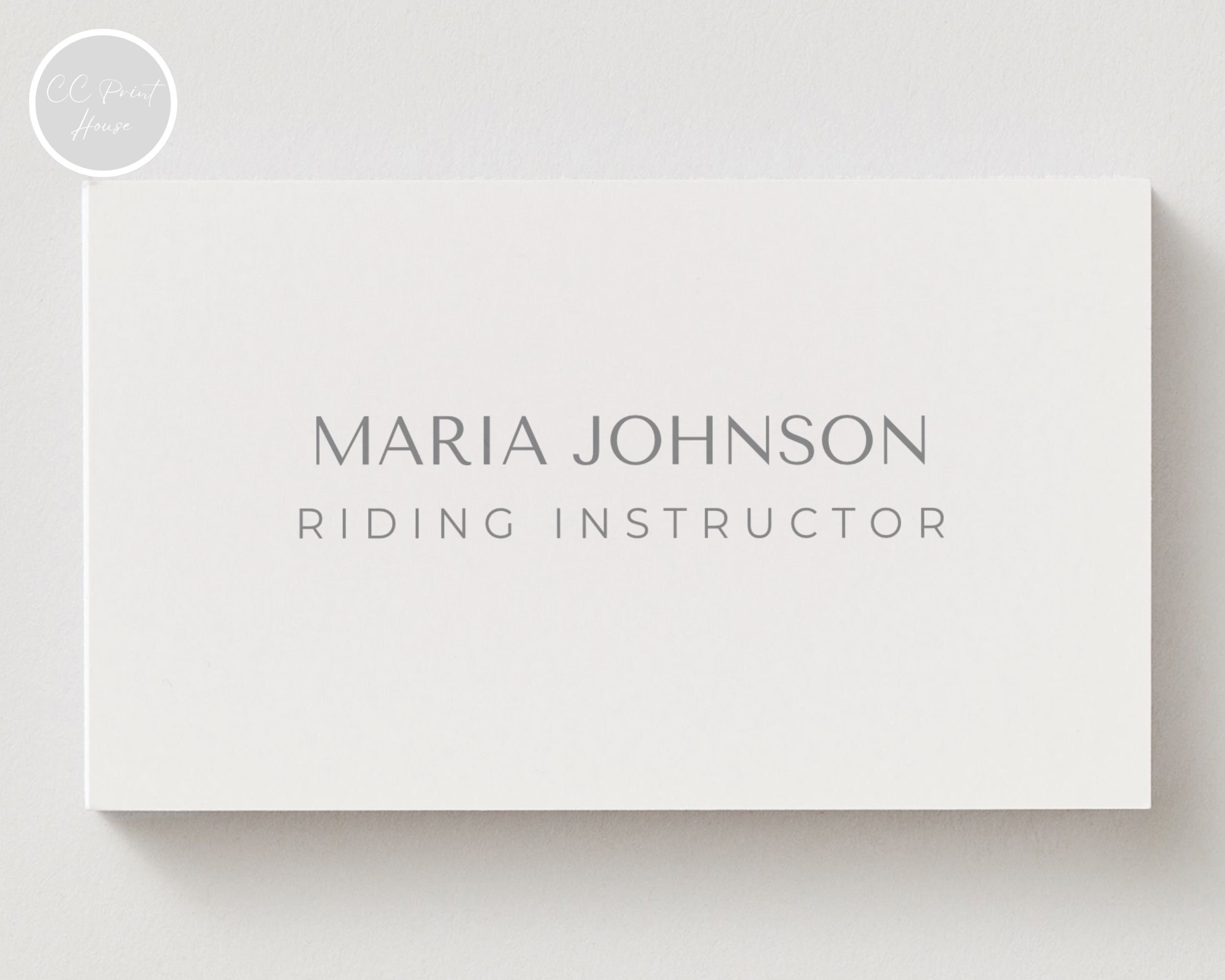 Riding Instructor Business Card Template Business Card Template ...