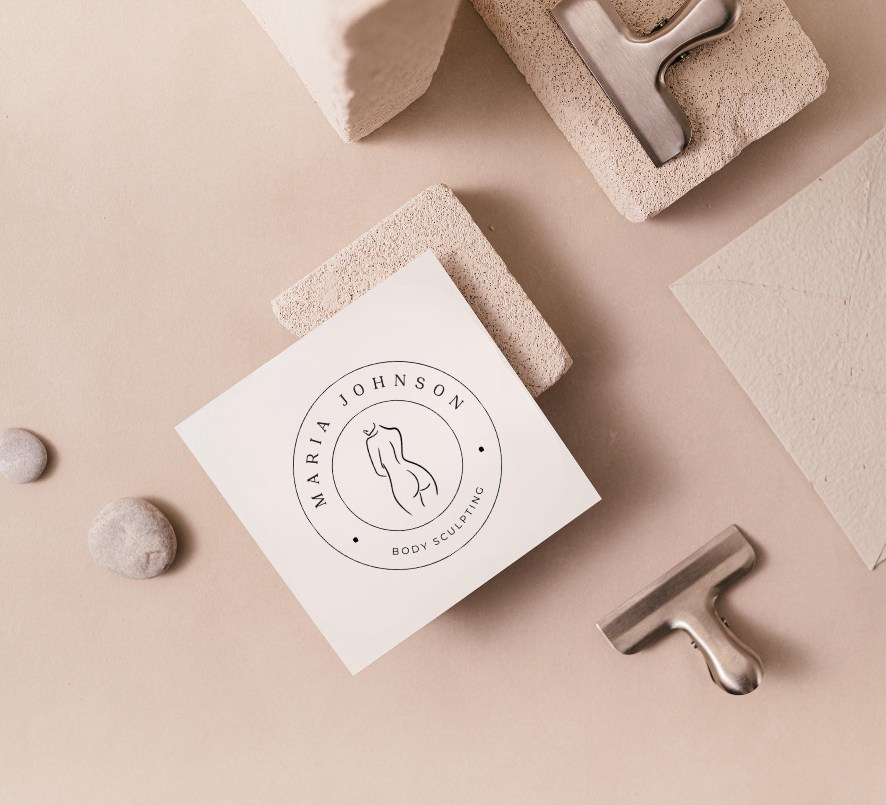 Body Sculpting Logo Design, Customizable Canva Template (digital) - Etsy