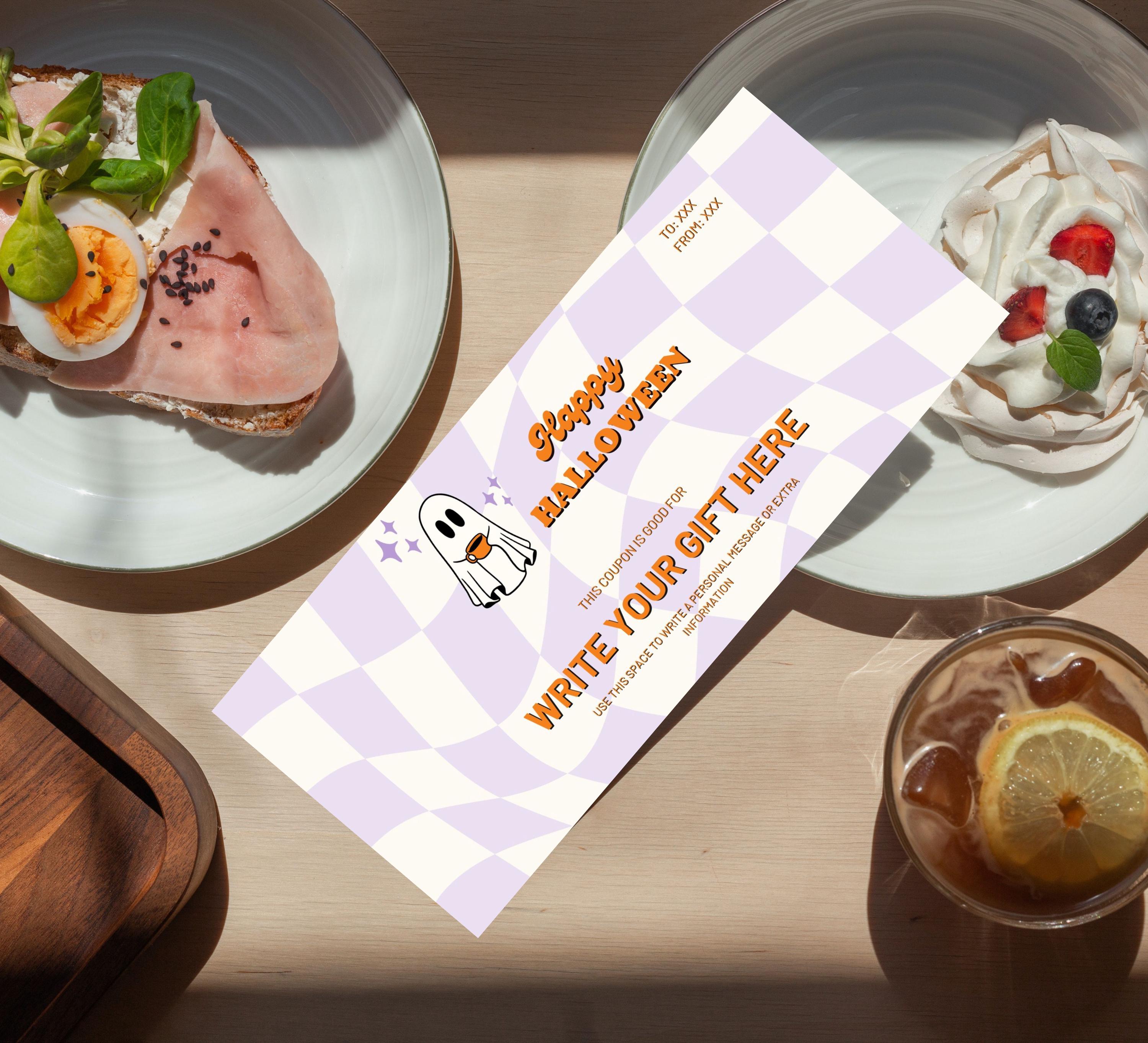 Editable Halloween Gift Template Halloween Coupon Canva Halloween ...