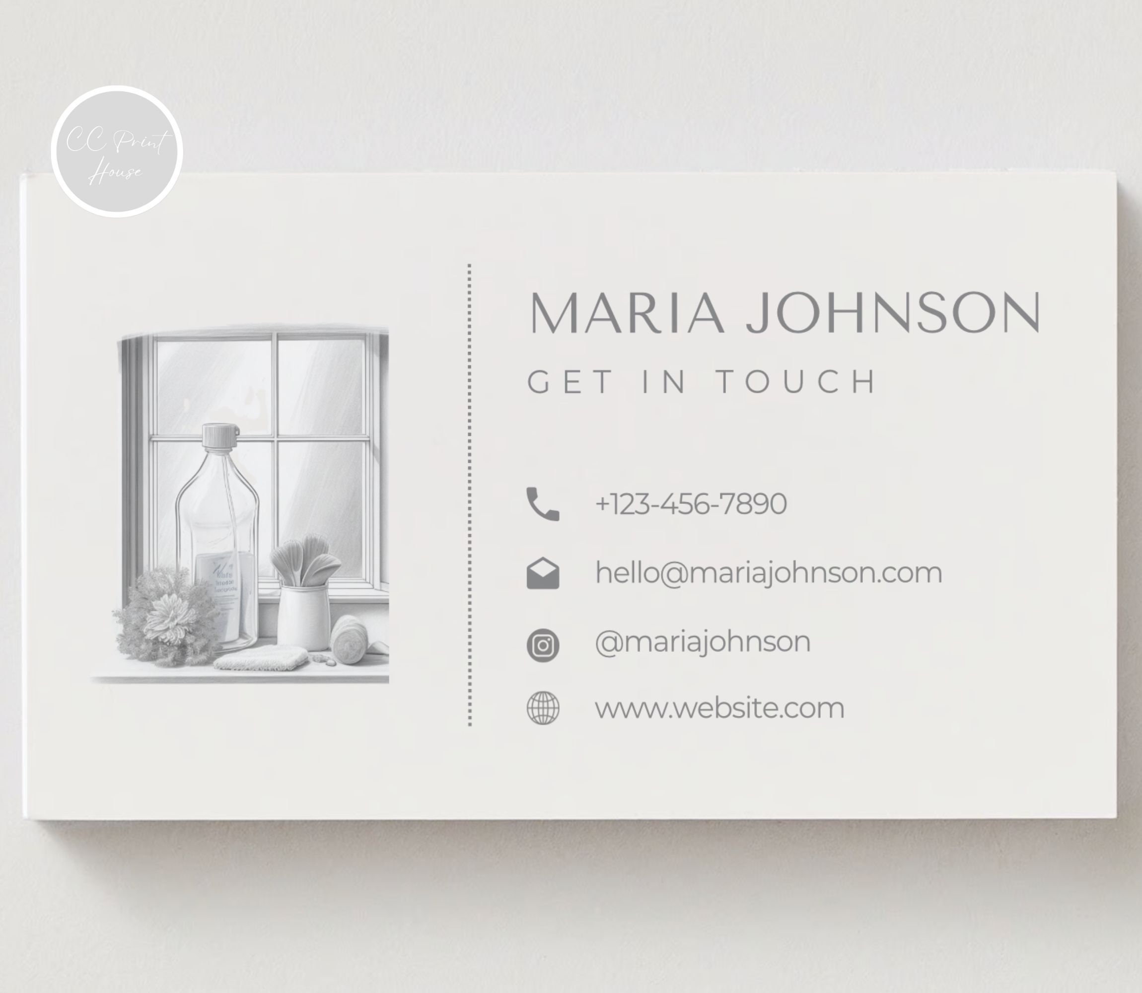 Window Cleaning Business Card Template Canva Window Cleaning Calling ...