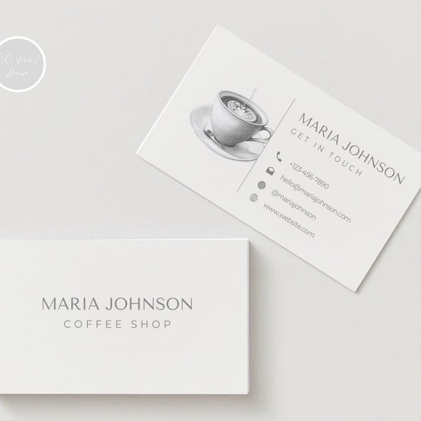 Coffee Shop Business Card - Etsy