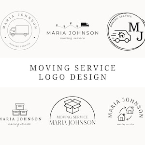 Moving Service Logo Design Canva 6 Customizable Moving Company Logos ...