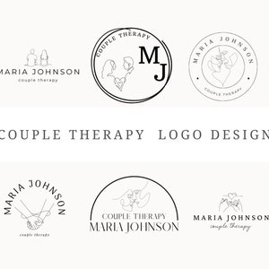 Couple Therapy Logo Design, Customizable Counseling Logos (canva ...