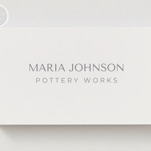 Pottery Business Card Template, Editable Potter Calling Card (canva) - Etsy