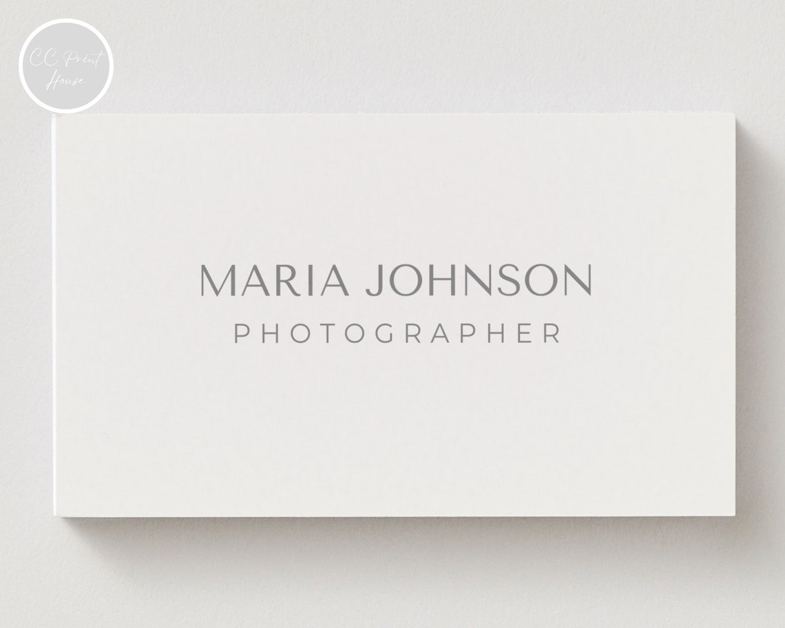 Photographer Business Card Template Photographer Calling Card - Etsy