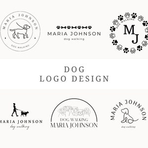 Dog Daycare Logo Design Canva 6 Customizable Dog Logos Dog Walker Logo ...