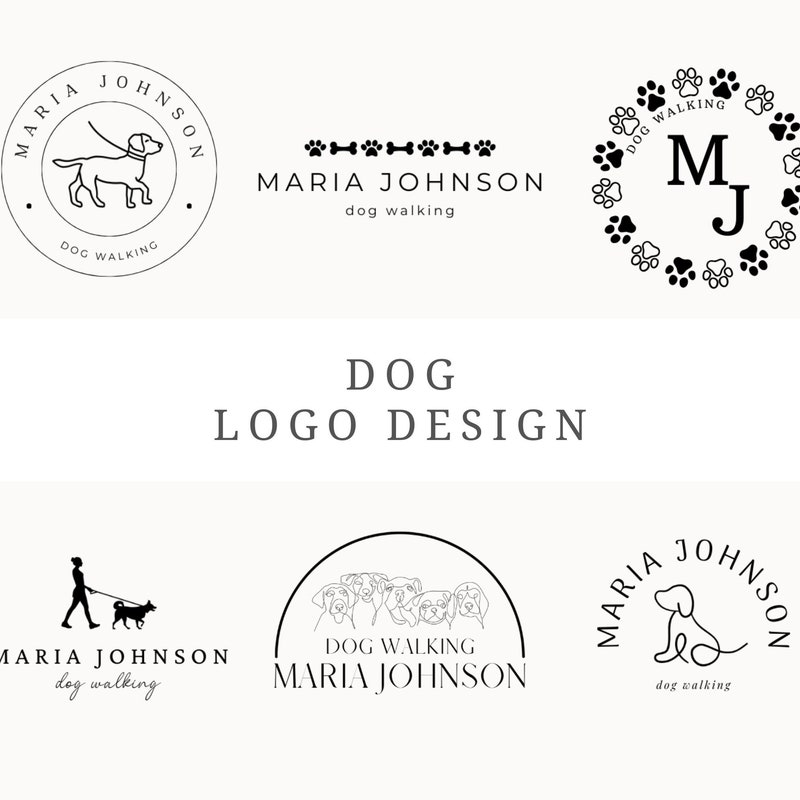 Dog Logo With Name - Etsy Australia