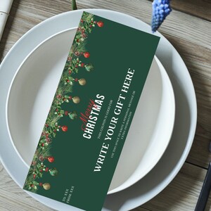 Gift Coupon Christmas Custom Christmas Gift Coupon Template Canva ...