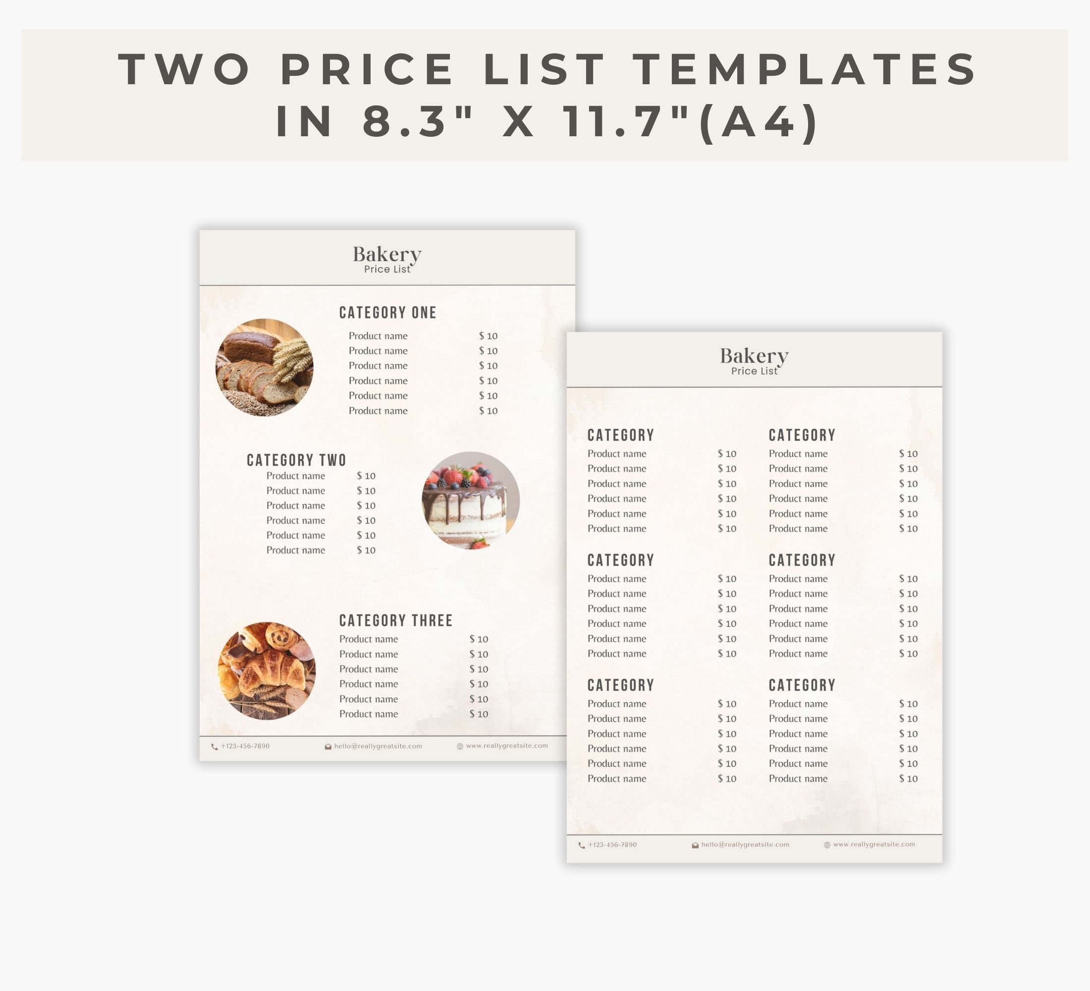 Bakery Branding Kit for Canva Baker Business Bundle Template Bakery ...