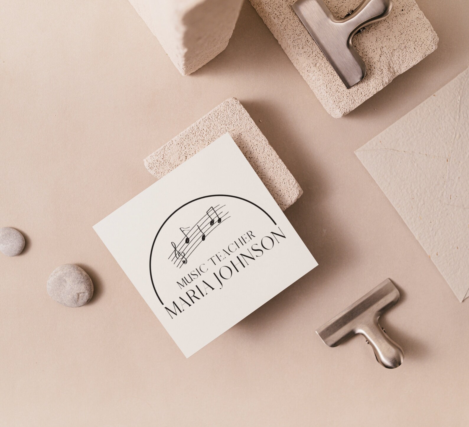 Music Logo Template Music Design 6 Customizable Watermark Music Teacher ...