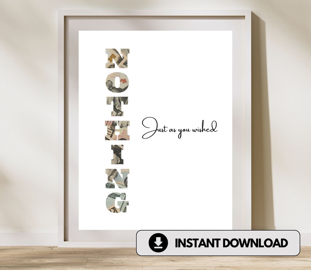 Nothing Gift Money Gift Any Occasion Cash Gift for Friend Creative ...