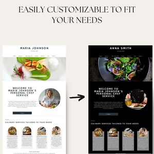 Private Chef Website Template | Gourmet Landing Page (canva, Digital ...