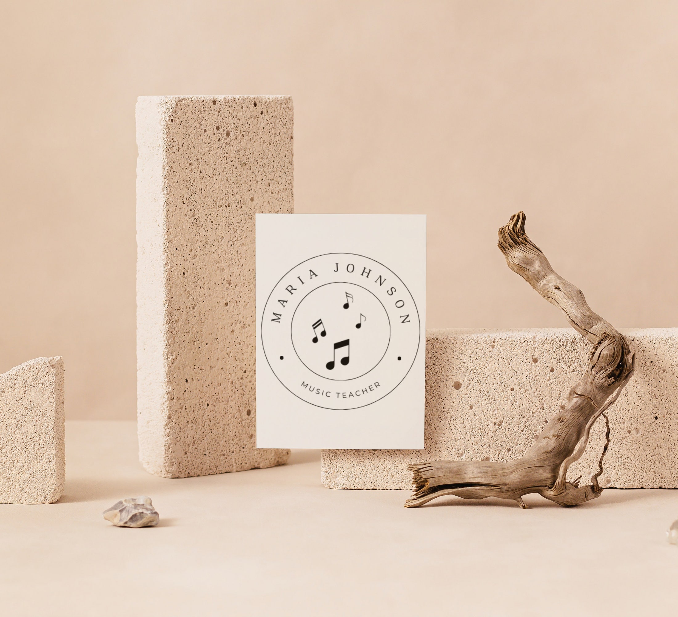 Music Logo Template Music Design 6 Customizable Watermark Music Teacher ...