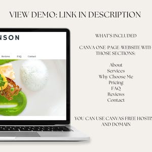 Private Chef Canva Website Chef Website Template Gourmet Landing Page ...