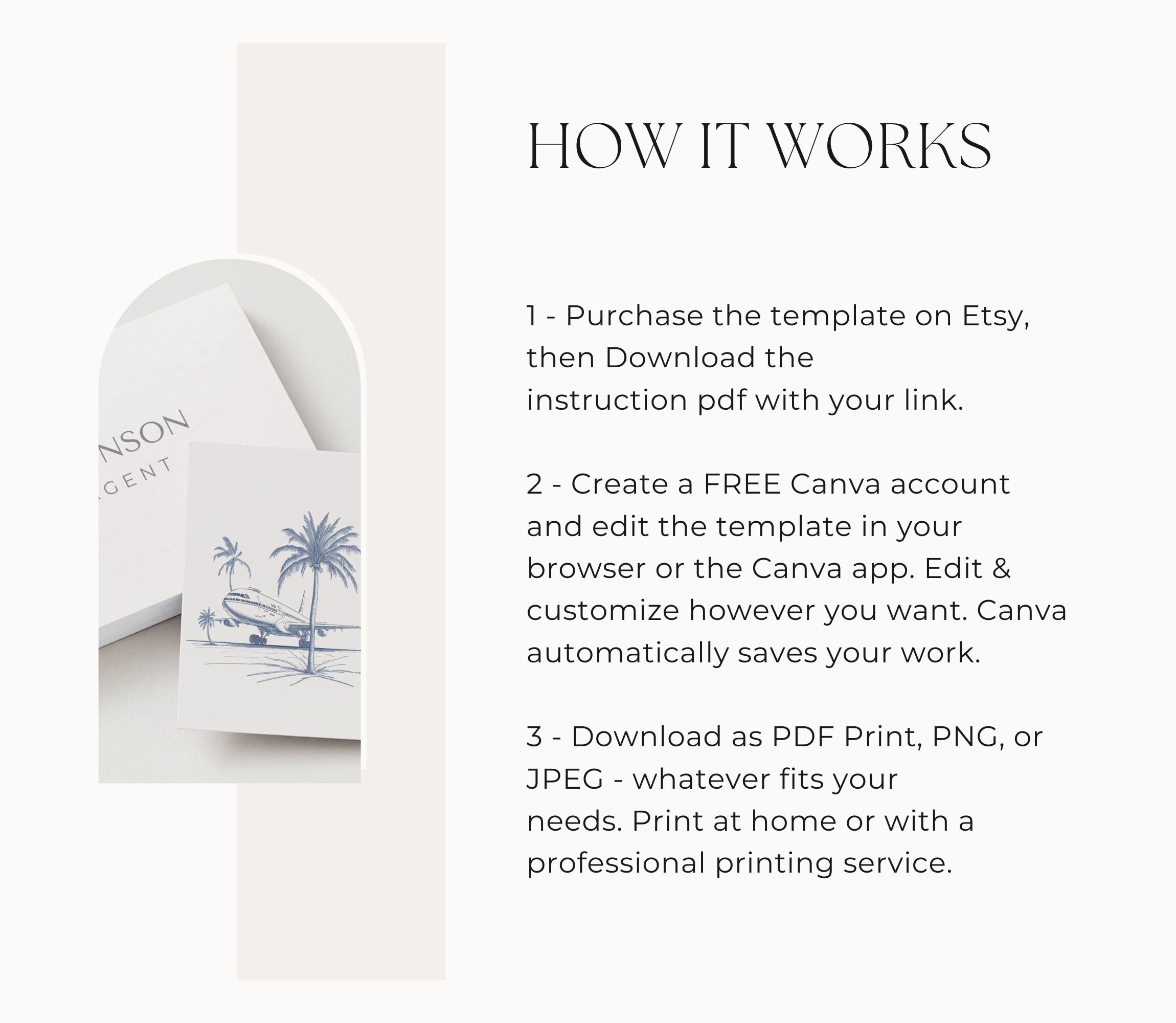 Travel Agent Business Card Template Travel Agency Calling Card Business ...