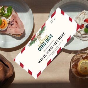 Christmas Coupon Custom Christmas Gift Coupon Template Canva Christmas ...