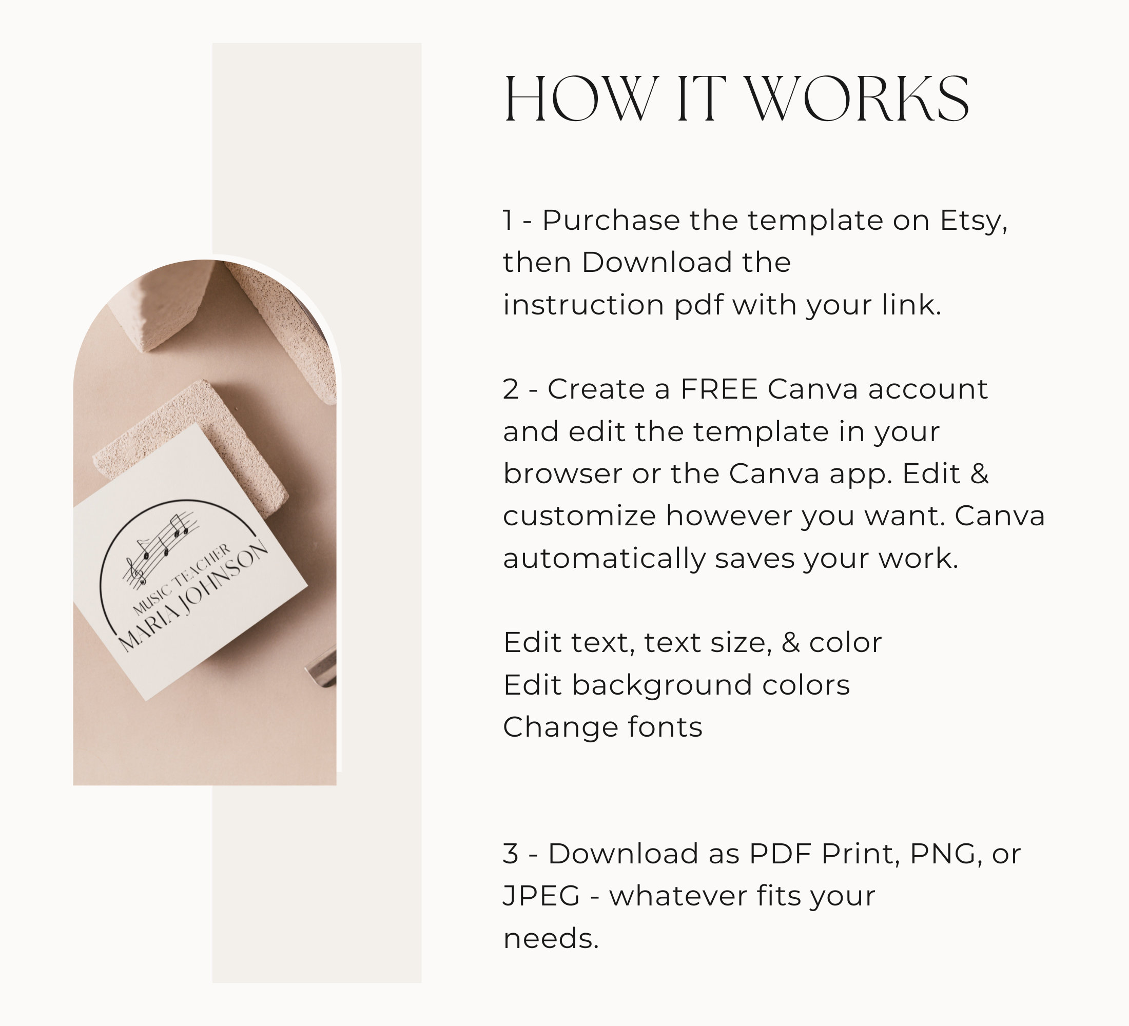 Music Logo Template Music Design 6 Customizable Watermark Music Teacher ...