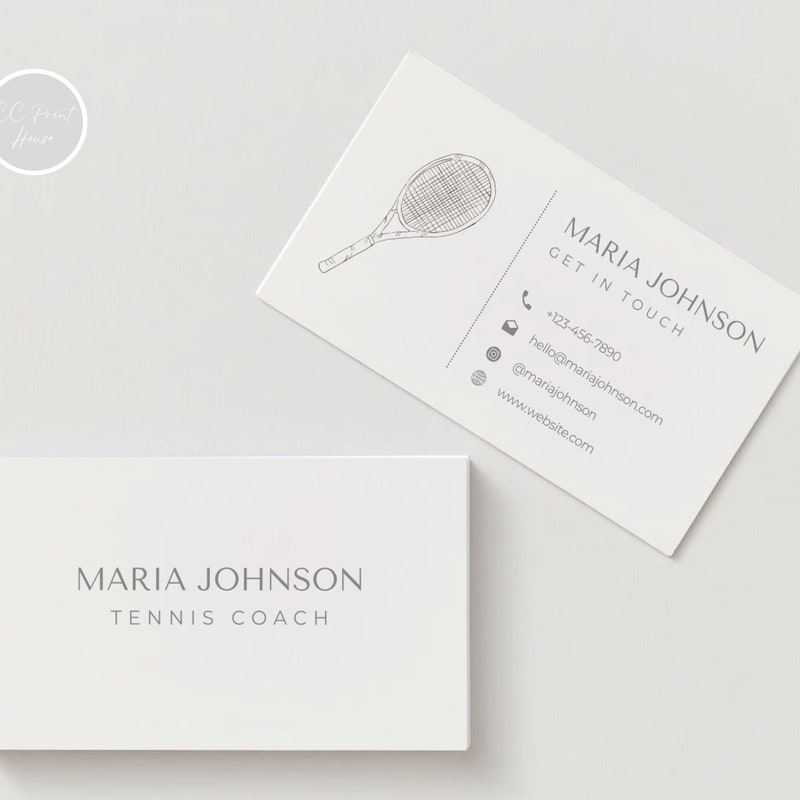 Business Cards for Tennis - Etsy
