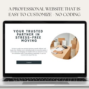 Moving Company Website Template | Modern Relocation Service (canva) - Etsy