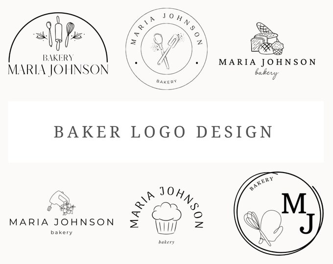 BAKING LOGO DESIGN, Cake Logo, Logo Design, Logo, Premade Logo, Logo ...