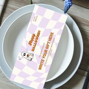 Editable Halloween Gift Coupon Template (canva) - Etsy