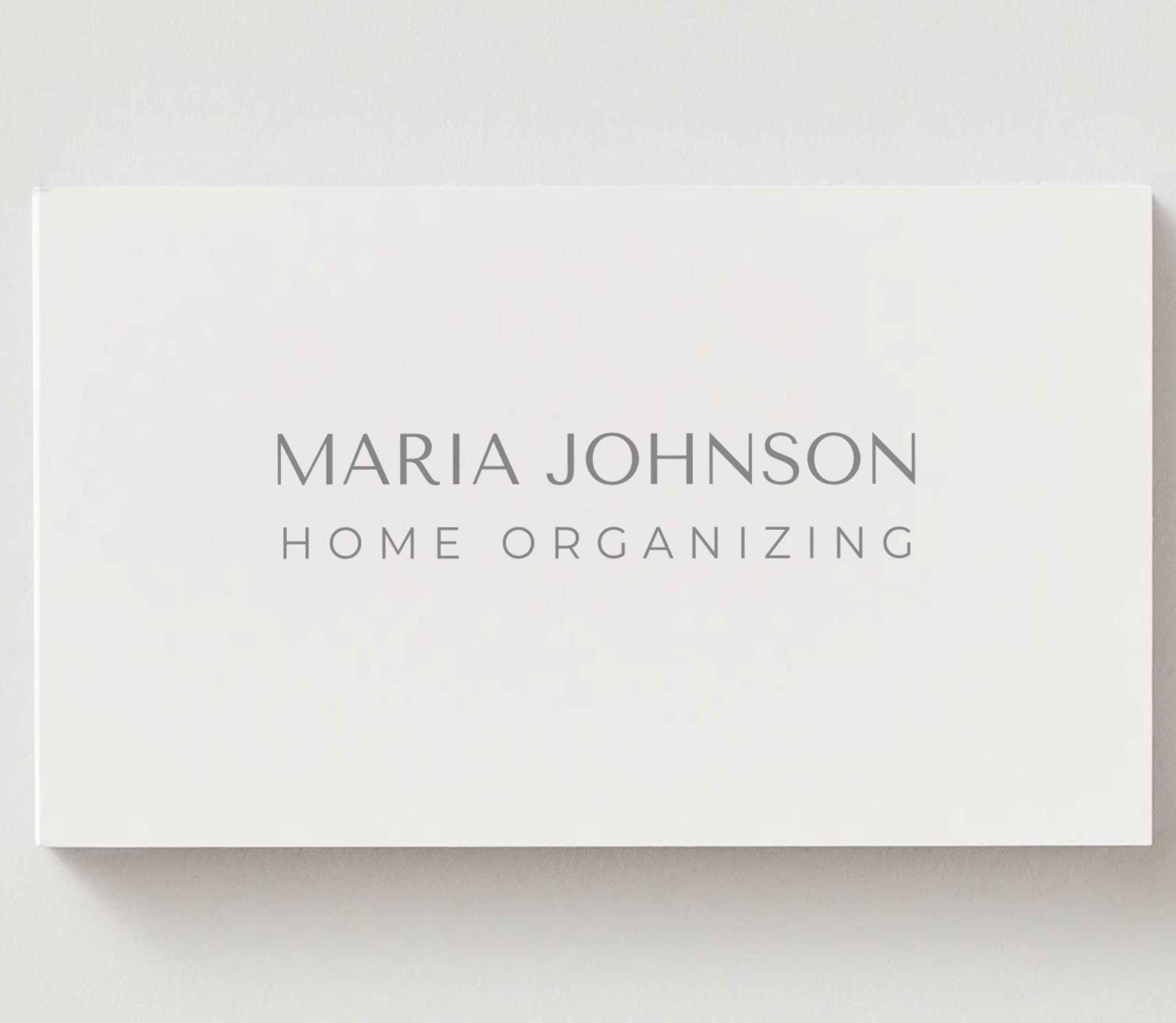 Home Organizing Business Card Template Home Organizing Calling Card ...