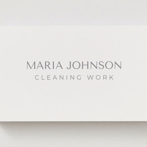 Cleaner Business Card Template, Editable Cleaning Company Design (canva ...