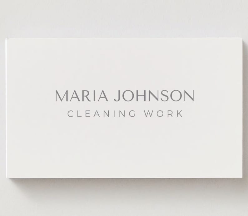Cleaner Business Card Template, Editable Cleaning Company Design (canva ...