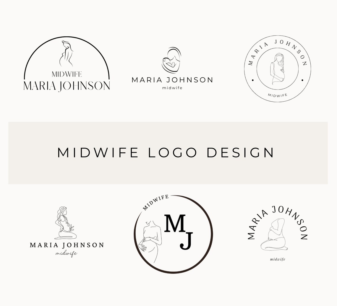 Midwife Logo Design 6 Customizable Watermark Midwife Logos Obstetrician ...