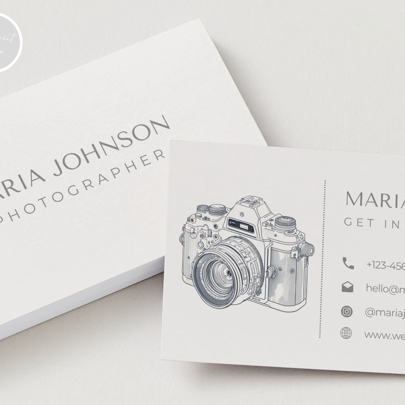 Camera Business Design Card - Etsy