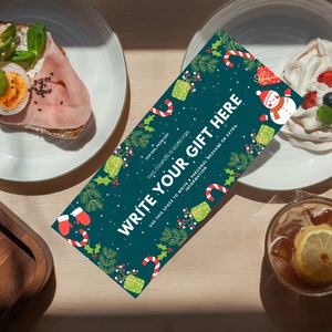 Christmas Coupon Custom Christmas Gift Coupon Template Canva Christmas ...