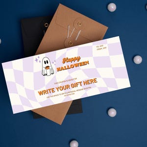 Editable Halloween Gift Template Halloween Coupon Canva Halloween ...