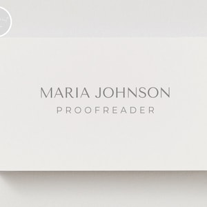 Proofreader Business Card Template Editor Business Card Canva Template Corrector Calling Card ...