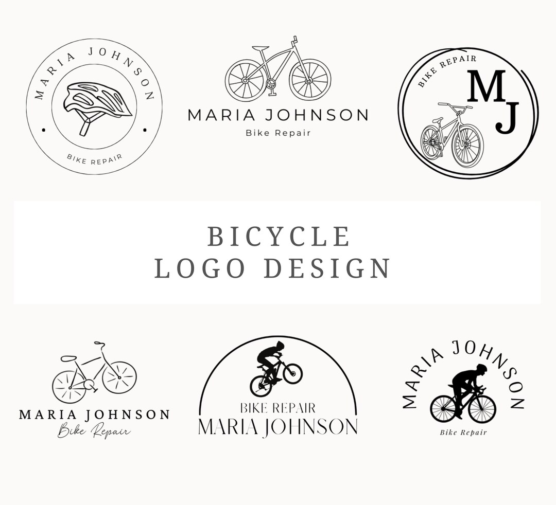 Bike Logo Design Canva 6 Customizable Bicycle Logos Cycling Logo ...