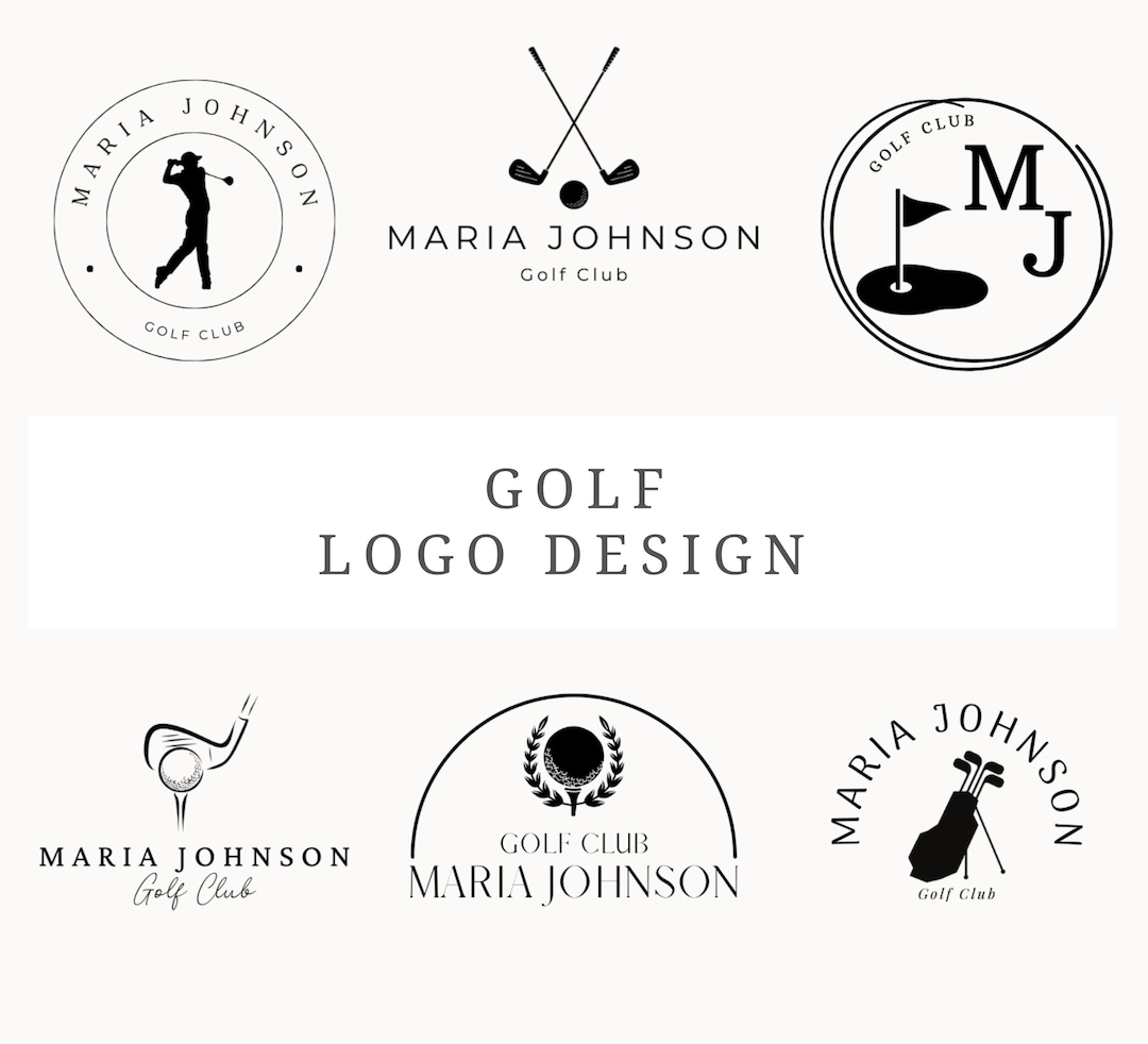 Customizable Golf Logo Templates for Canva (digital) - Etsy
