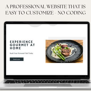 Private Chef Canva Website Chef Website Template Gourmet Landing Page ...