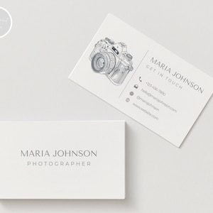 Photographer Business Card Template Photographer Calling Card Business ...