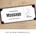 Massage Coupon Editable Gift Coupon Template Canva Massage Voucher Gift ...