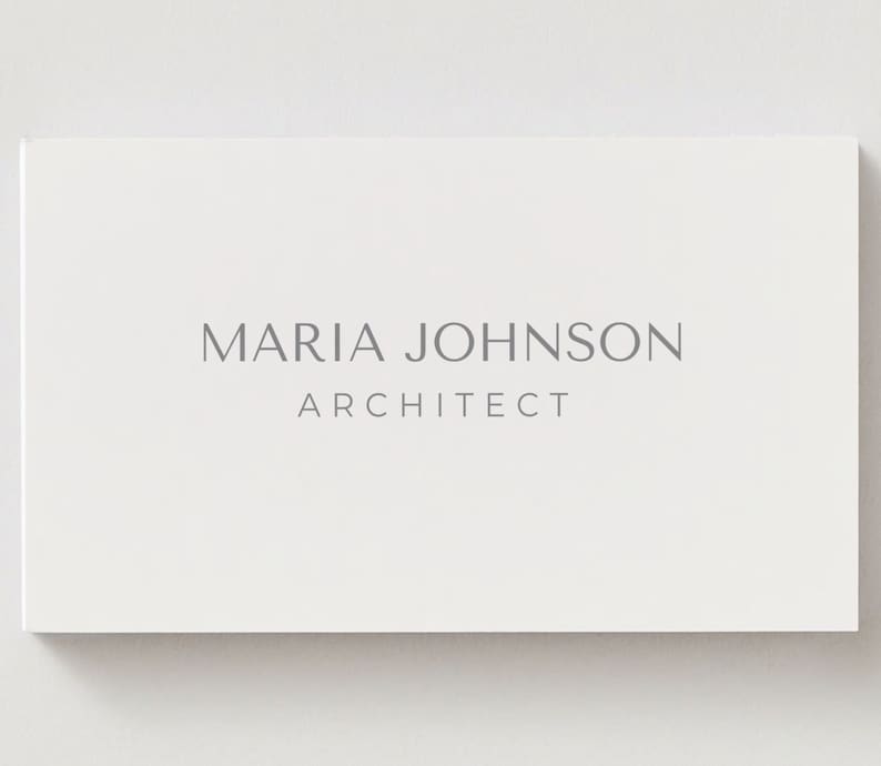 Architect Business Card Canva Template Architect Calling Card ...