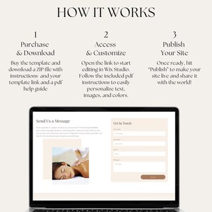 Massage Wix Website Template Spa Template Wellness Wix Design Massage ...