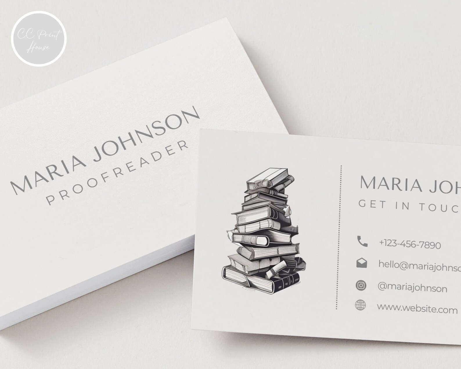 Proofreader Business Card Template Editor Business Card Canva Template Corrector Calling Card ...