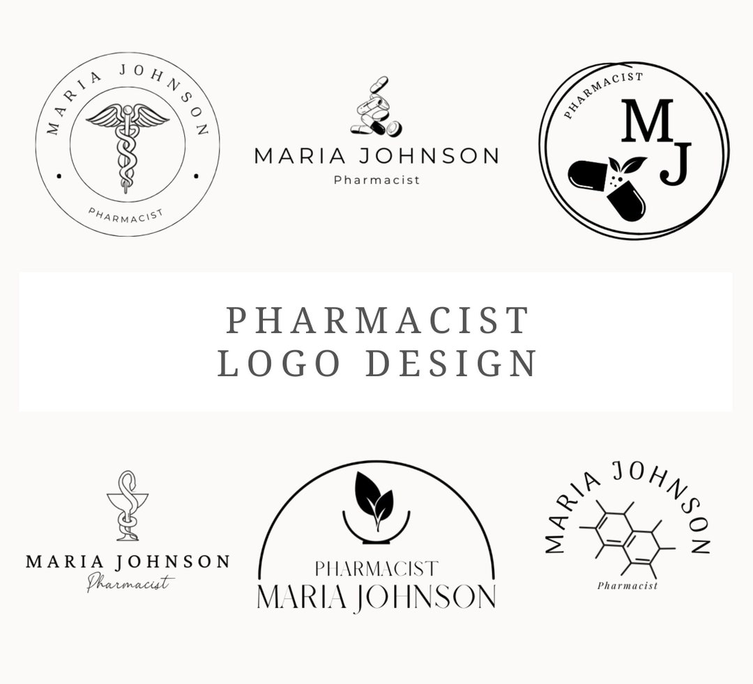 Pharmacist Logo Design Canva 6 Customizable Pharmacy Logos Chemist Logo ...